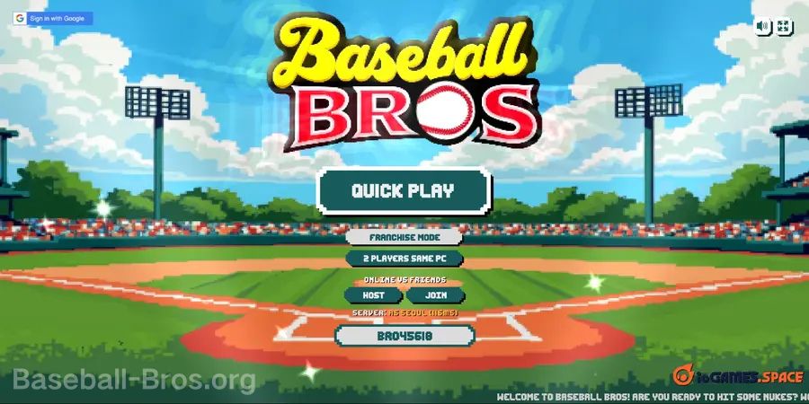 Baseball Bros Game Online - Play Unblocked & Free